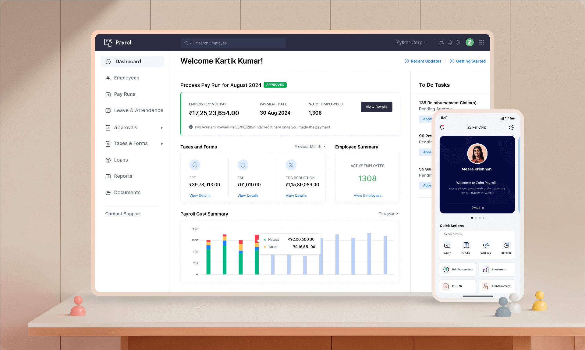 Zoho Payroll | overtnexus